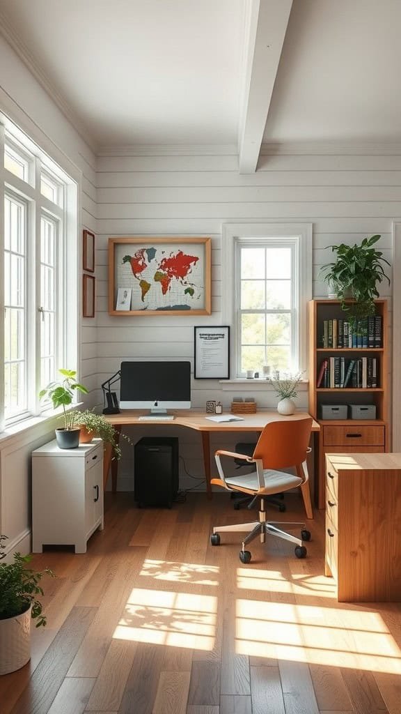 48 Farmhouse Home Office Inspiration Ideas for a Cozy Workspace - Work ...